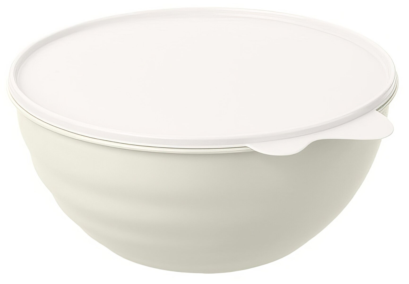 Миска PHIBO Wave 18см 1,55л с крышкой пластик