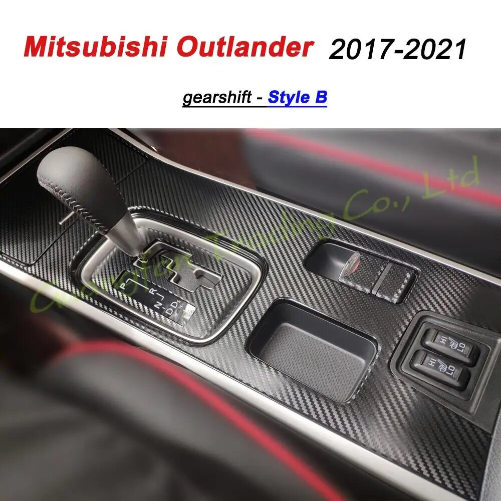 Для Mitsubishi Outlander 2017-2021 3D/5D внутренняя отделка из углеродного волокна Автомобильная наклейка для интерьера декоративные аксессуары