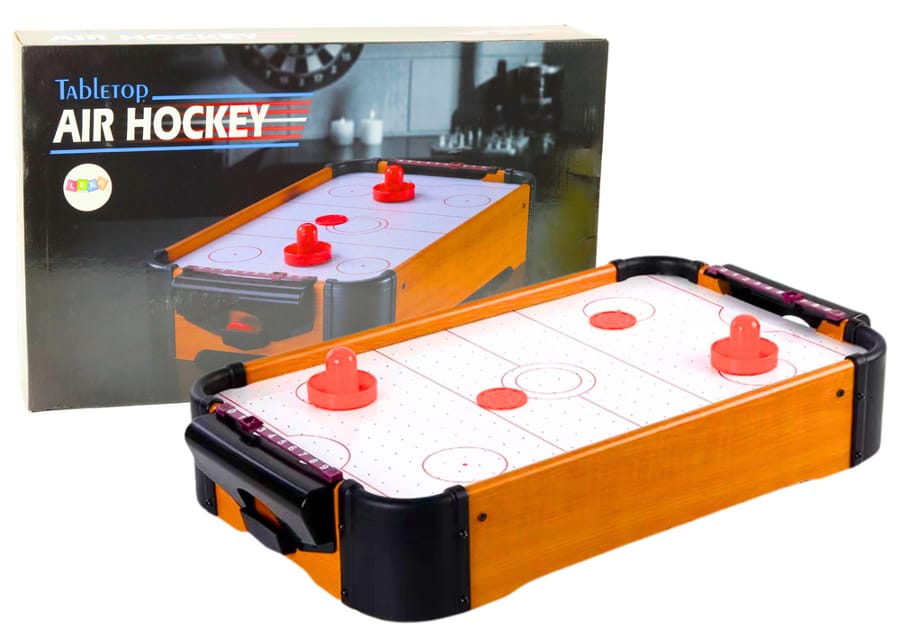 Спортивная настольная игра Lean Toys деревянный стол для мини-хоккея, 45x25x10 см
