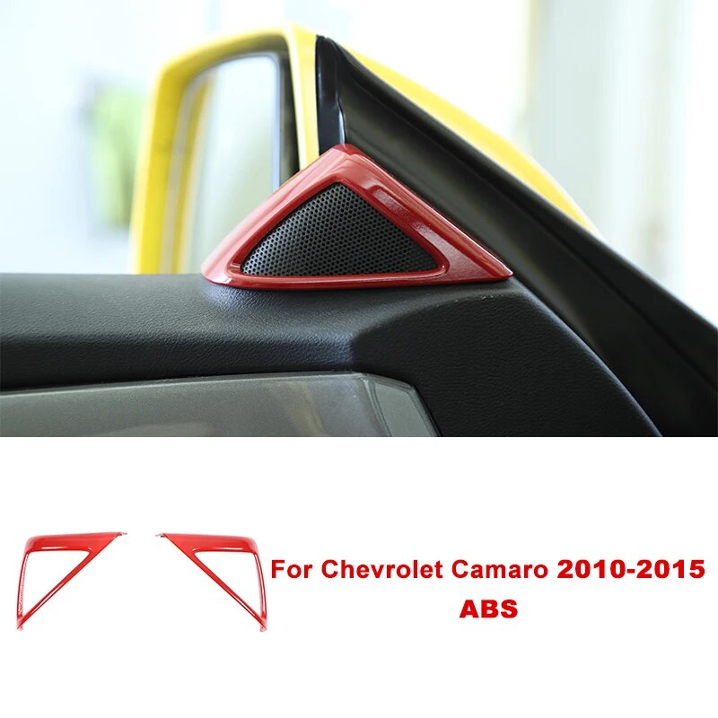 Декоративная накладка BAWA из красного АБС-пластика для Chevrolet Camaro 2010, 2011, A pillar horn