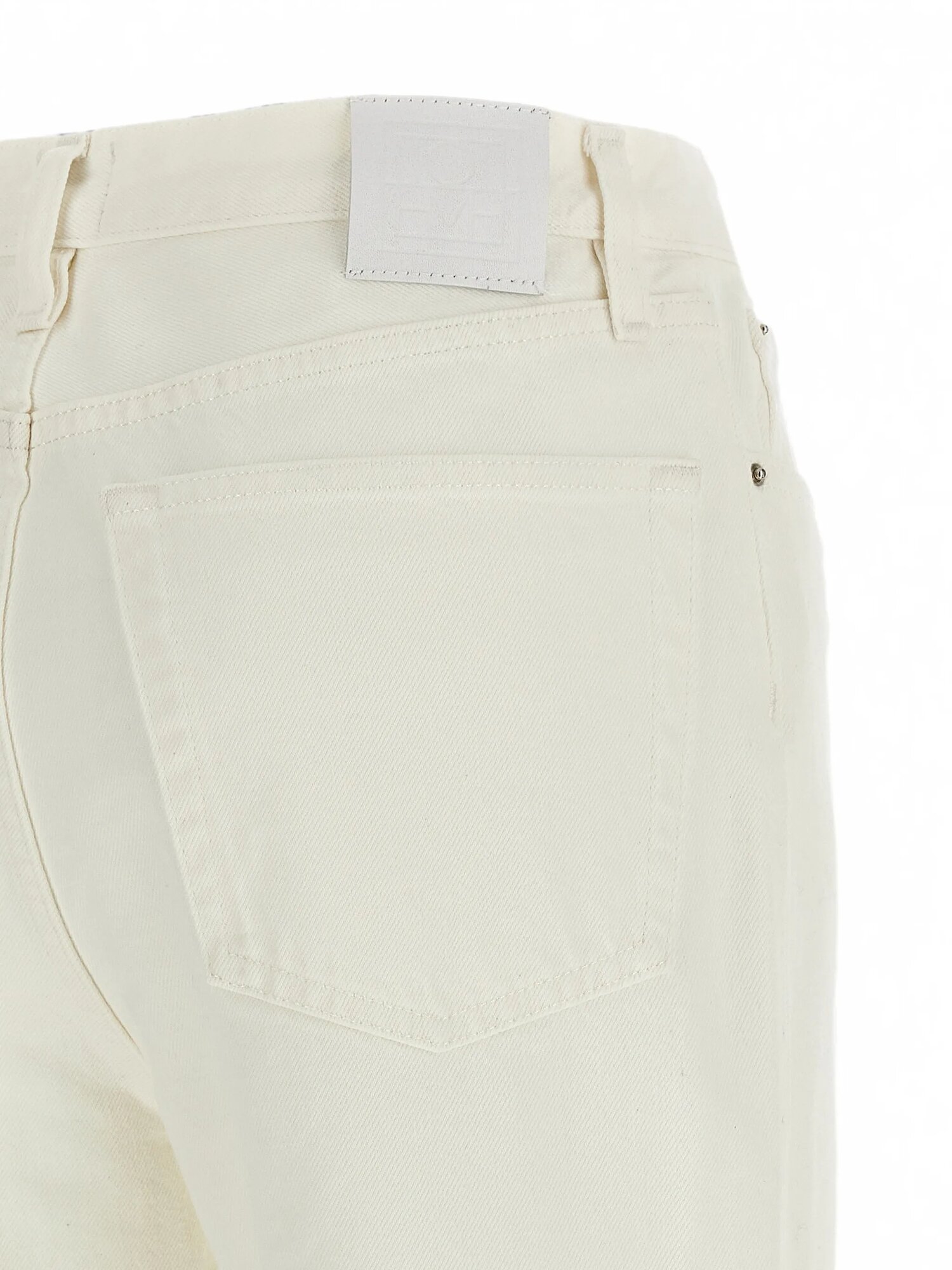 Джинсы TOTEME Raw-cut straight-leg jeans, размер 25/32, белый — фото 1