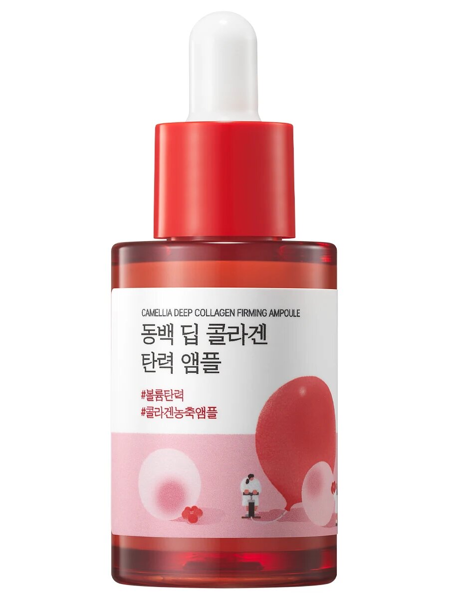 Round Lab Укрепляющая сыворотка с экстрактом камелии и коллагеном Camellia Deep Collagen Firming Ampoule 30 мл