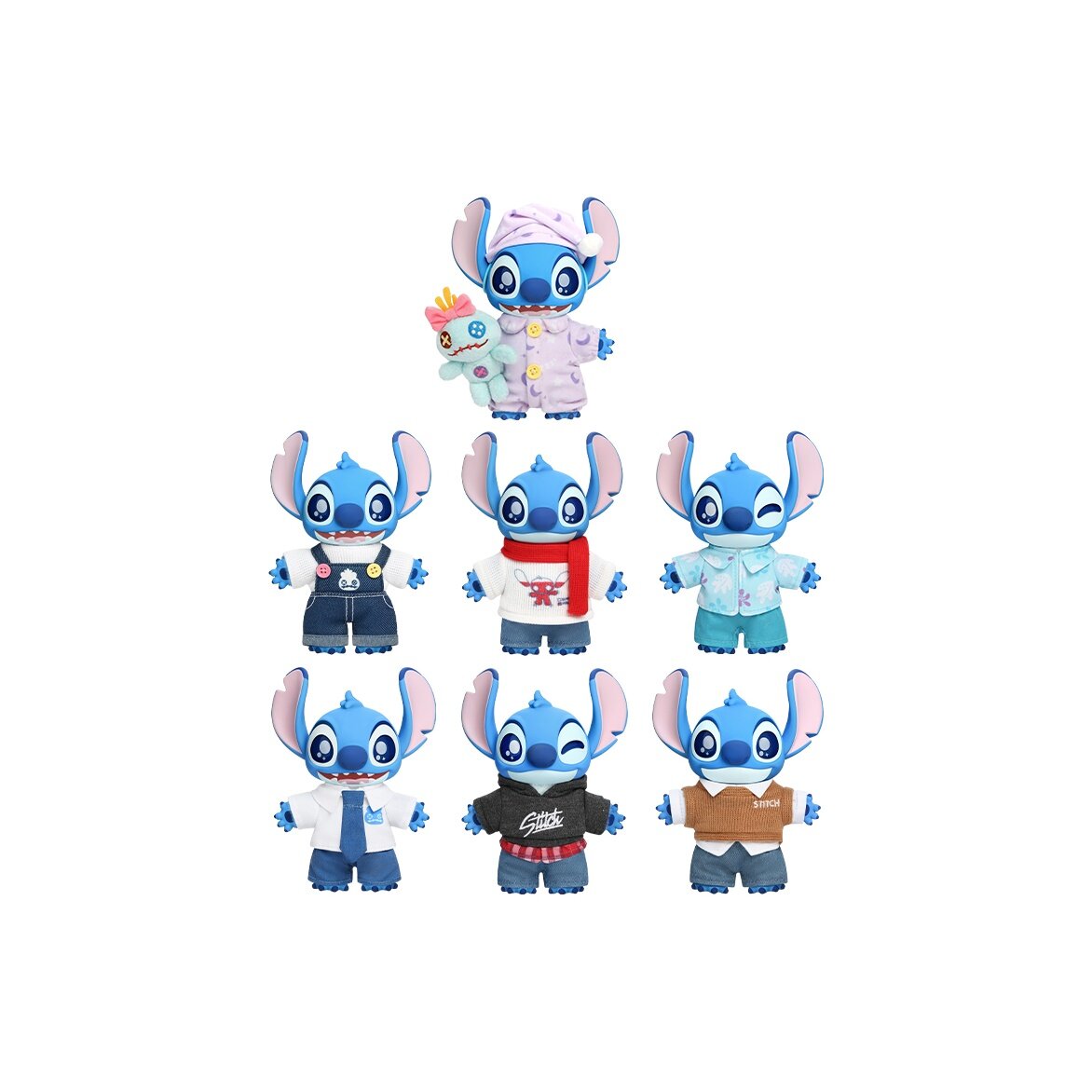 TOP TOY x Disney Stitch Transformation Show Collection, 2 Mystery Boxes (Random Style)