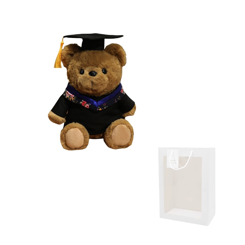 Плюшевая игрушка унисекс Tak Bebe Мишка "Доктор" Успокаивающая, 25CM EU