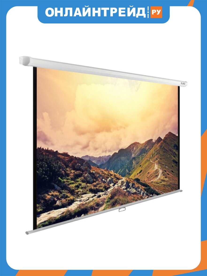Экран Cactus 180x240см WallExpert CS-PSWE-240x180-WT 4:3 настенно-потолочный рулонный