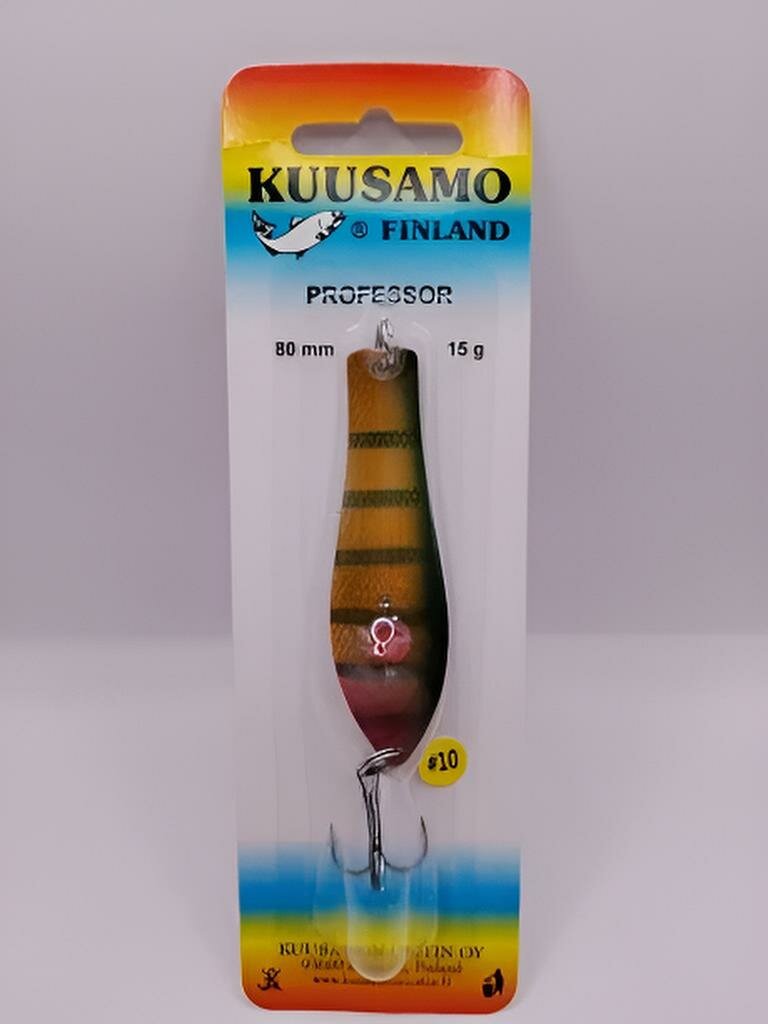 Блесна Kuusamo "Professor", колебалка, для хищника, 80 мм, 15 г