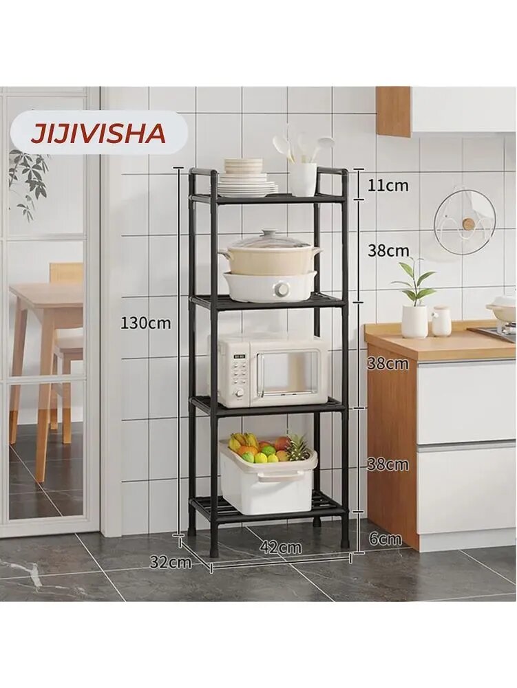 Полка для кухонной мебели Напольная Прямая, 42х32х130 см, 1 шт.