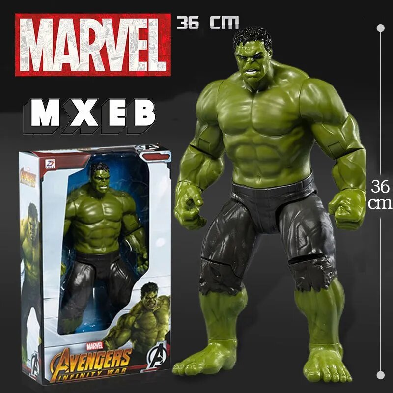 36см Marvel Avengers Thor Игрушка супергерой халк фигурка для мальчиков Альянс Мстители марвел