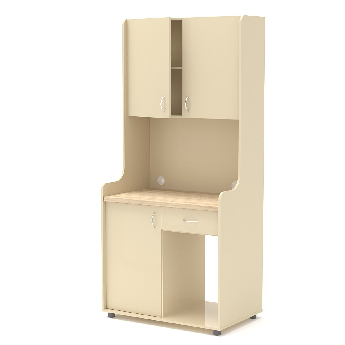Офисная мини-кухня элегия №5А, Крем Вайс. Производство товара - компания ТОБ