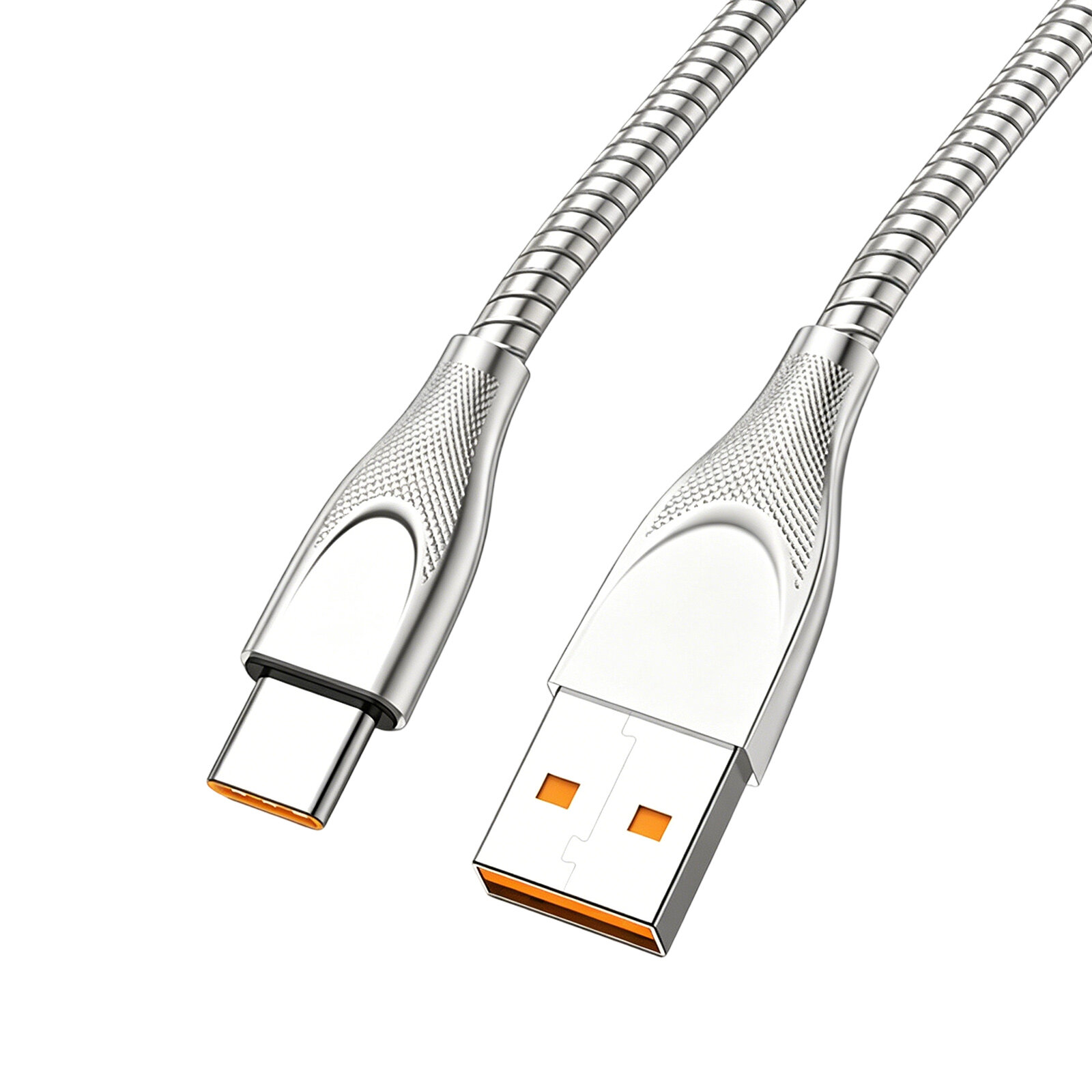 Прочный кабель USB-C с металлической оплеткой, быстрая
