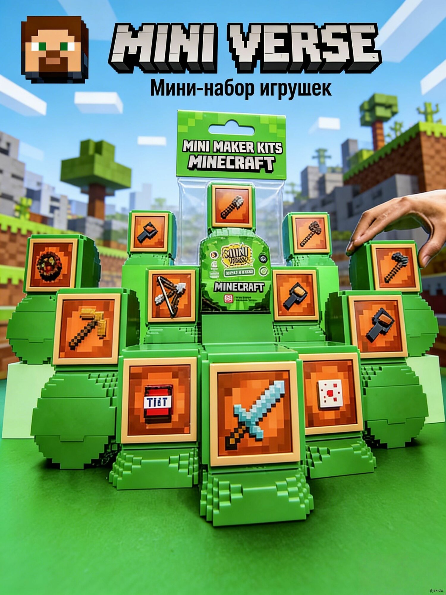 MINI VERSE Мини-набор игрушек Minecraft MINI VERSE MGA