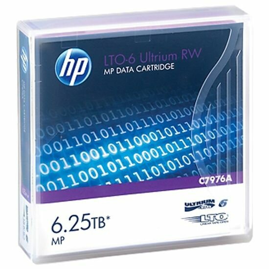 Картридж для принтера ленточный HPE LTO-6 Ultrium 6.25TB, пурпурный (C7976A)