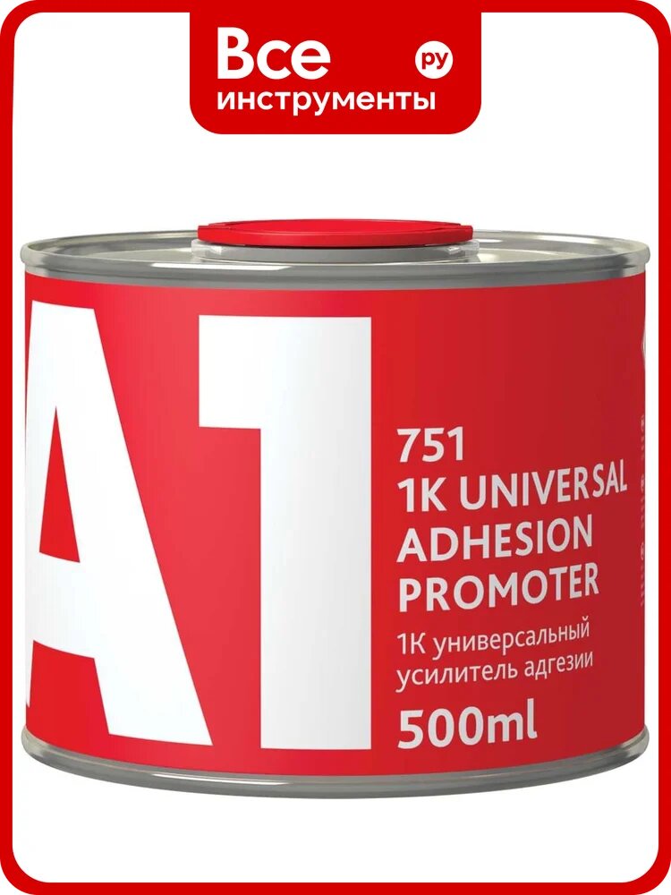 Грунт для пластика A1 751 Universal Adhesion promoter усилитель адгезии, 0.5 л 751AP-500, пластиковая