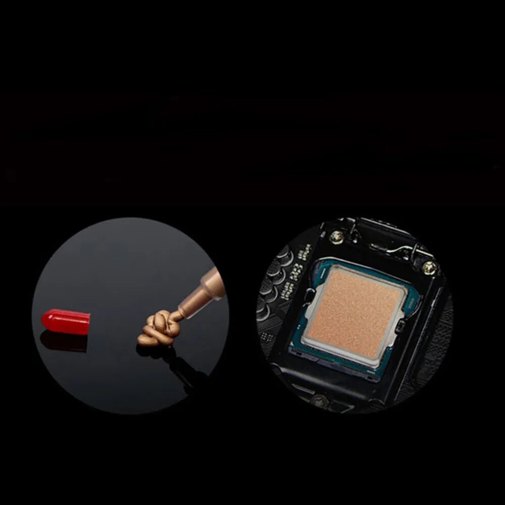 Термопаста золотая для CPU — фото 1