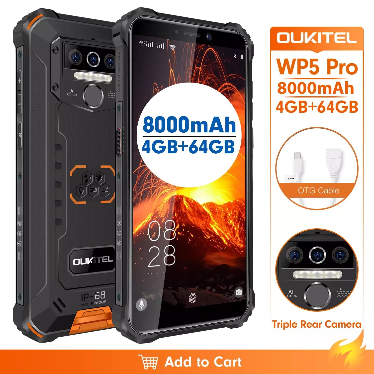 Смартфон Oukitel WP5 Pro, 4/64ГБ — фото 1