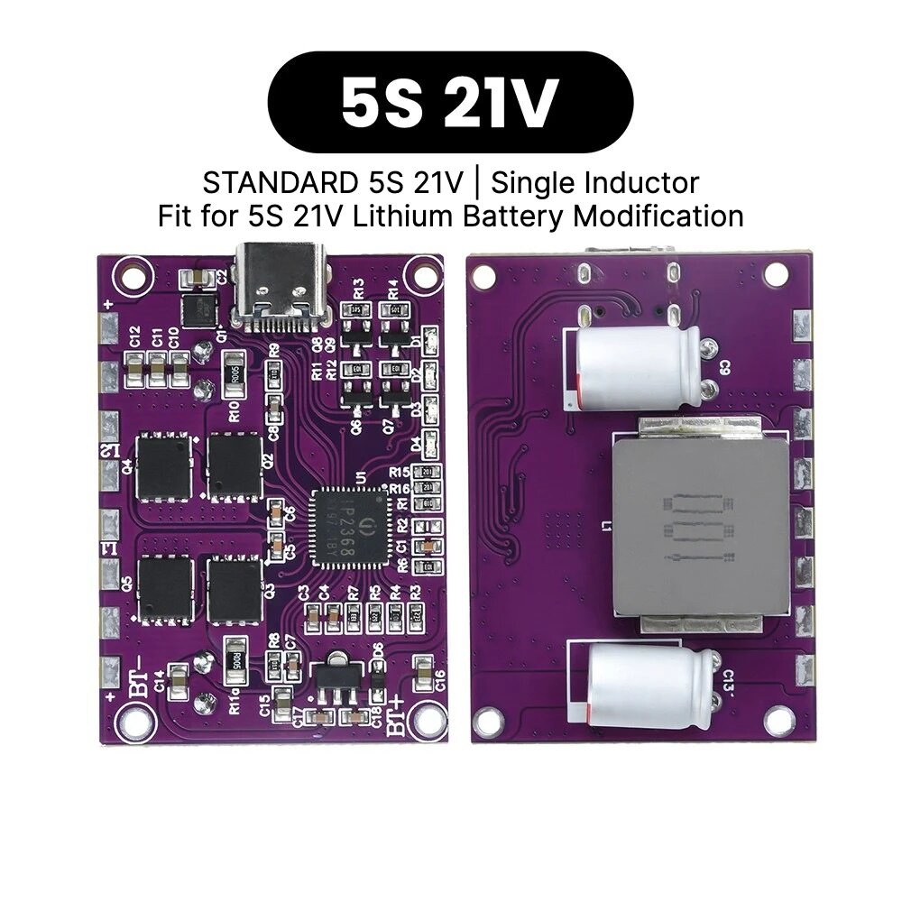 Модуль быстрой зарядки VONTOOL IP2368 85Вт Standard 5S 21V