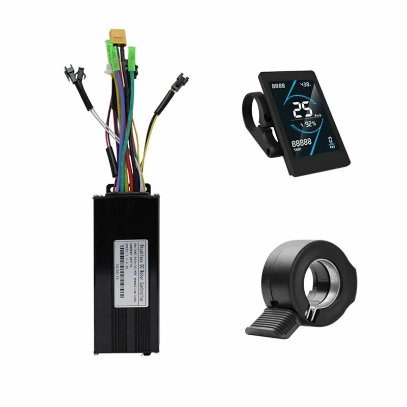 24V 36V 48V 30A Бесщеточный Контроллер T5S С LCD-Дисплеем И 130X Газовым Ручкой Для Ремонта Электросамоката Электровелосипеда.