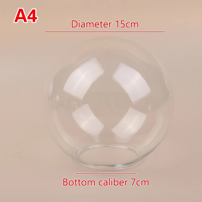 Стеклянный шар A4, диаметр 15см, основание 7см
