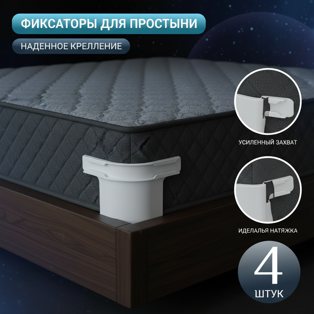 Держатель для простыни, зажимы и фиксаторы для простыни на матрас