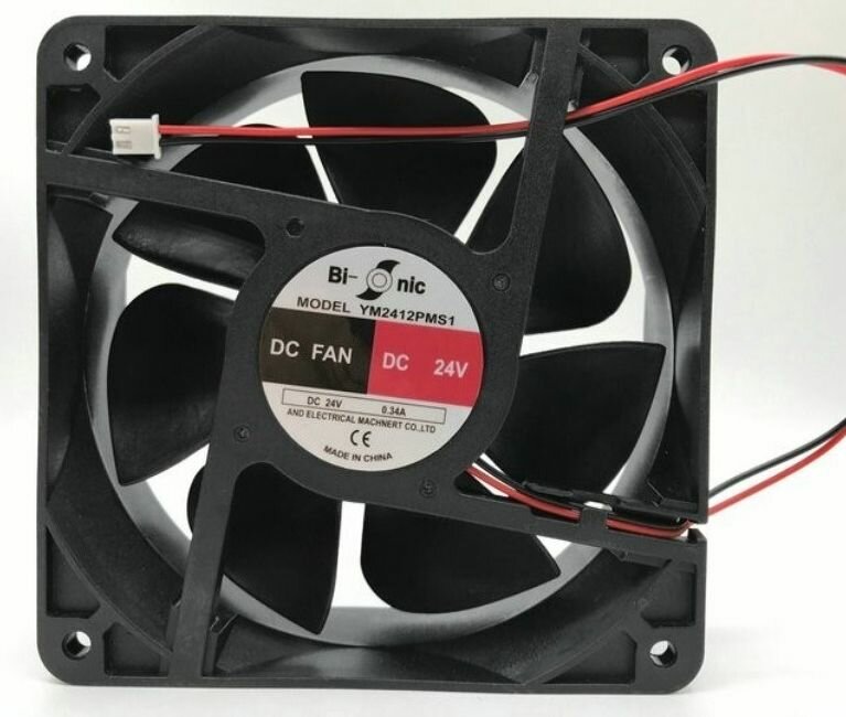 Bi-onic YM2412PMS1 12038 Вентилятор охлаждения DC24V 0.34A 120мм осевой вентилятор 2pin-