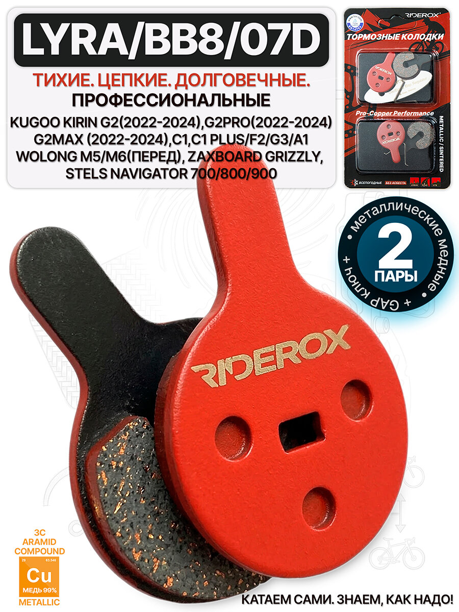 Тормозные колодки круглые дисковые для электросамоката и велосипеда Kugoo G3 A1 Zaxboard Grizly дисковые круглые для электросамоката для велосипеда