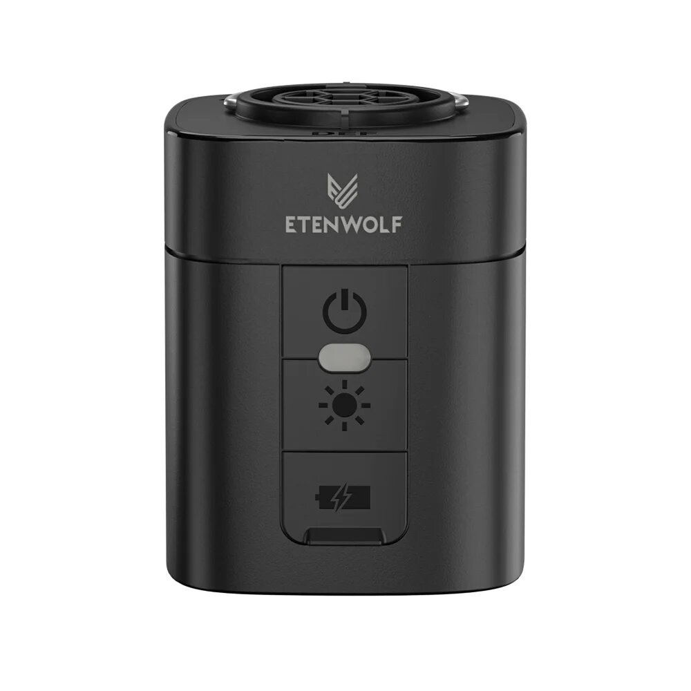 ETENWOLF Air 3 Black: Насос, светильник, 2600 мАч