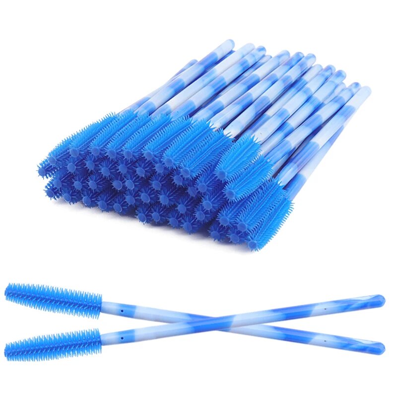 50 одноразовых щеточек для туши, Blue