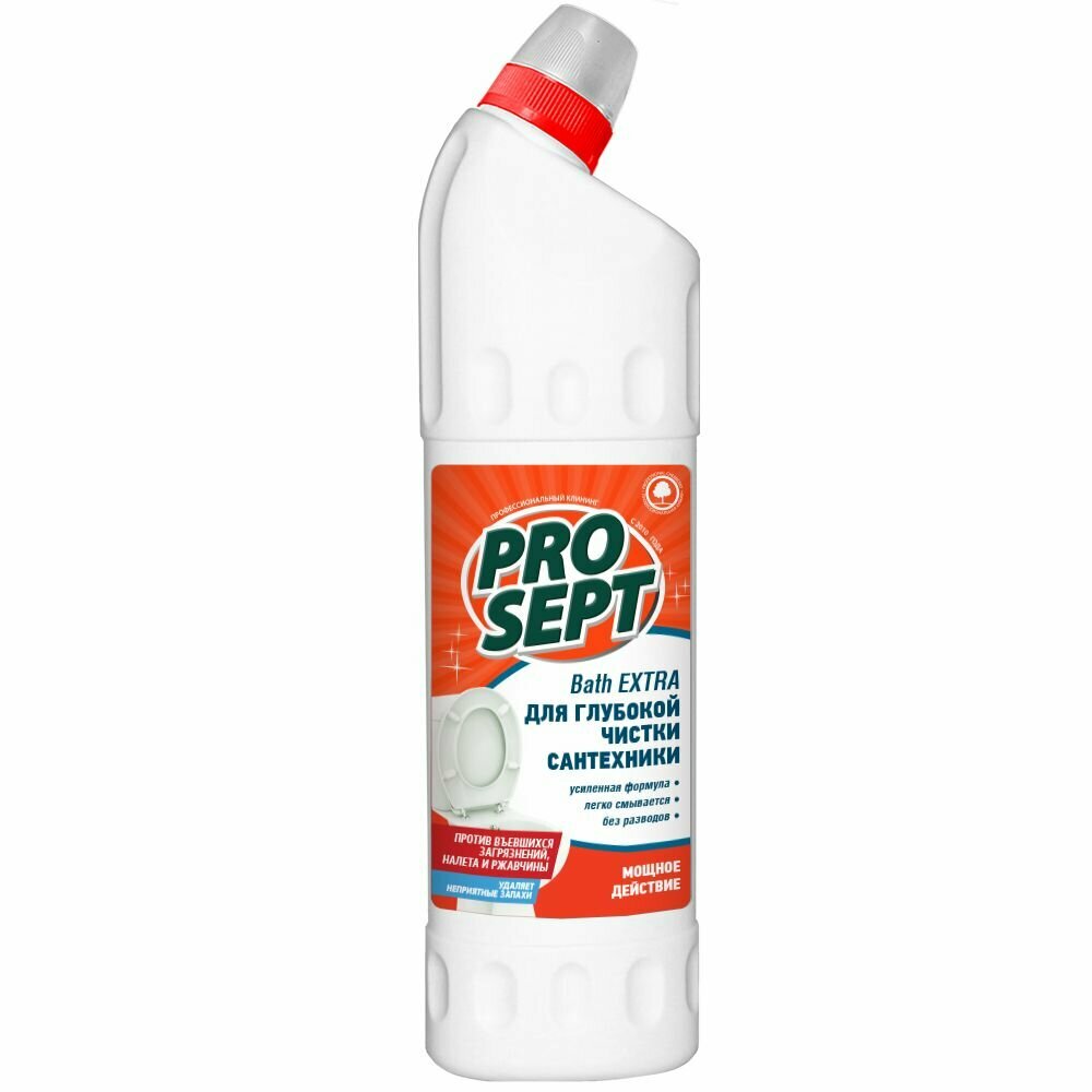 Prosept Bath Extra/ Бас Экстра, гелеобразное средство усиленного действия для удаления ржавчины и минеральных отложений, 750 мл.