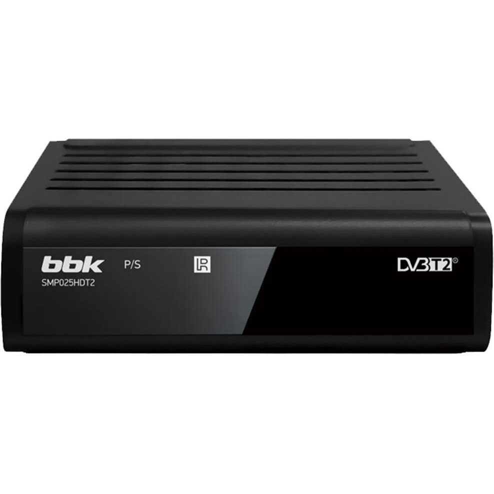 Ресивер DVB-T2 BBK SMP025HDT2, черный приставка для телевизора