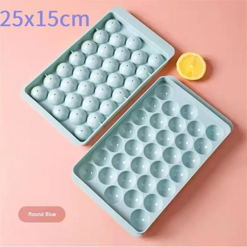 Форма для льда хоккейная силиконовая Blue-25x15cm-1Pcs