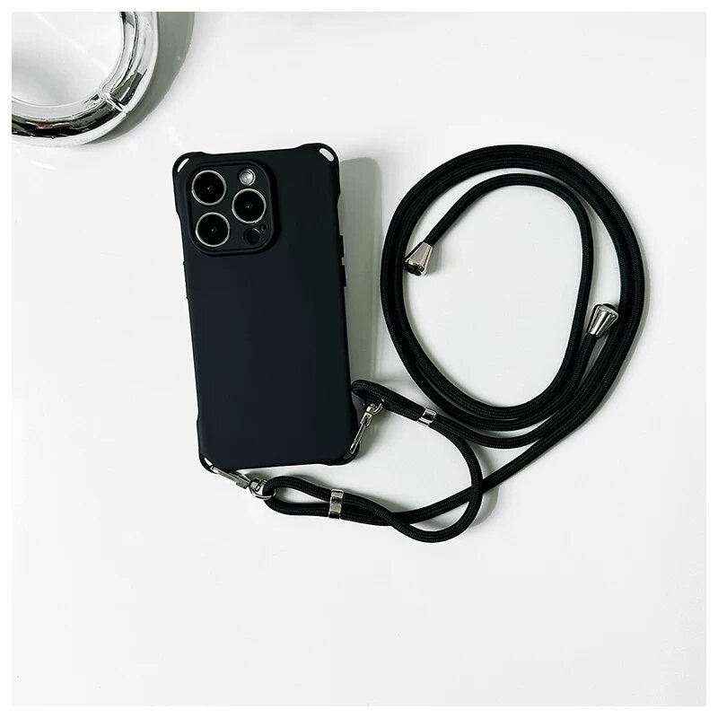Чехол для Xiaomi 17 с четырьмя вырезами в углах и регулируемым ремешком, защита от ударов и падений