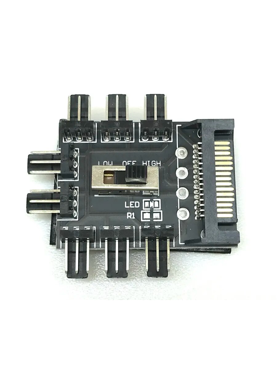 Разветвитель питания кулеров SATA-8x3 pin