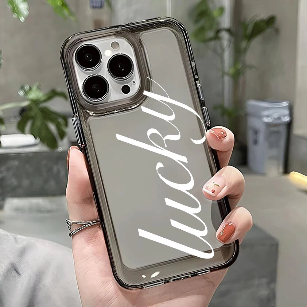 Чехол iPhone 16 "Lucky" черный