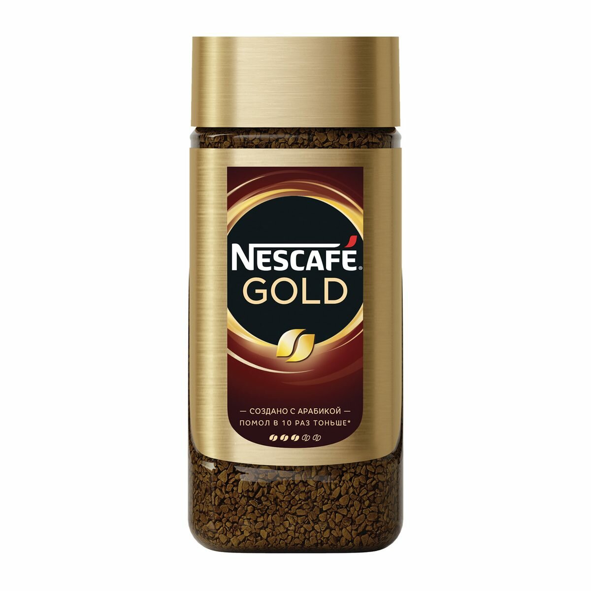 Кофе растворимый Nescafe Gold, сублимированный, 95г, стеклянная банка, 12135507