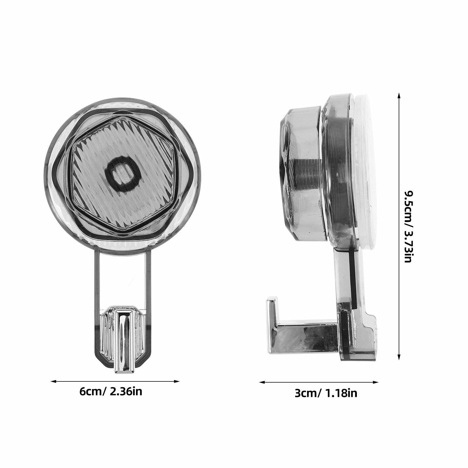 Suction Cup Hook Для Хранения И Организации Пространства В Доме Серый 9 50X6 00X3 00Cm