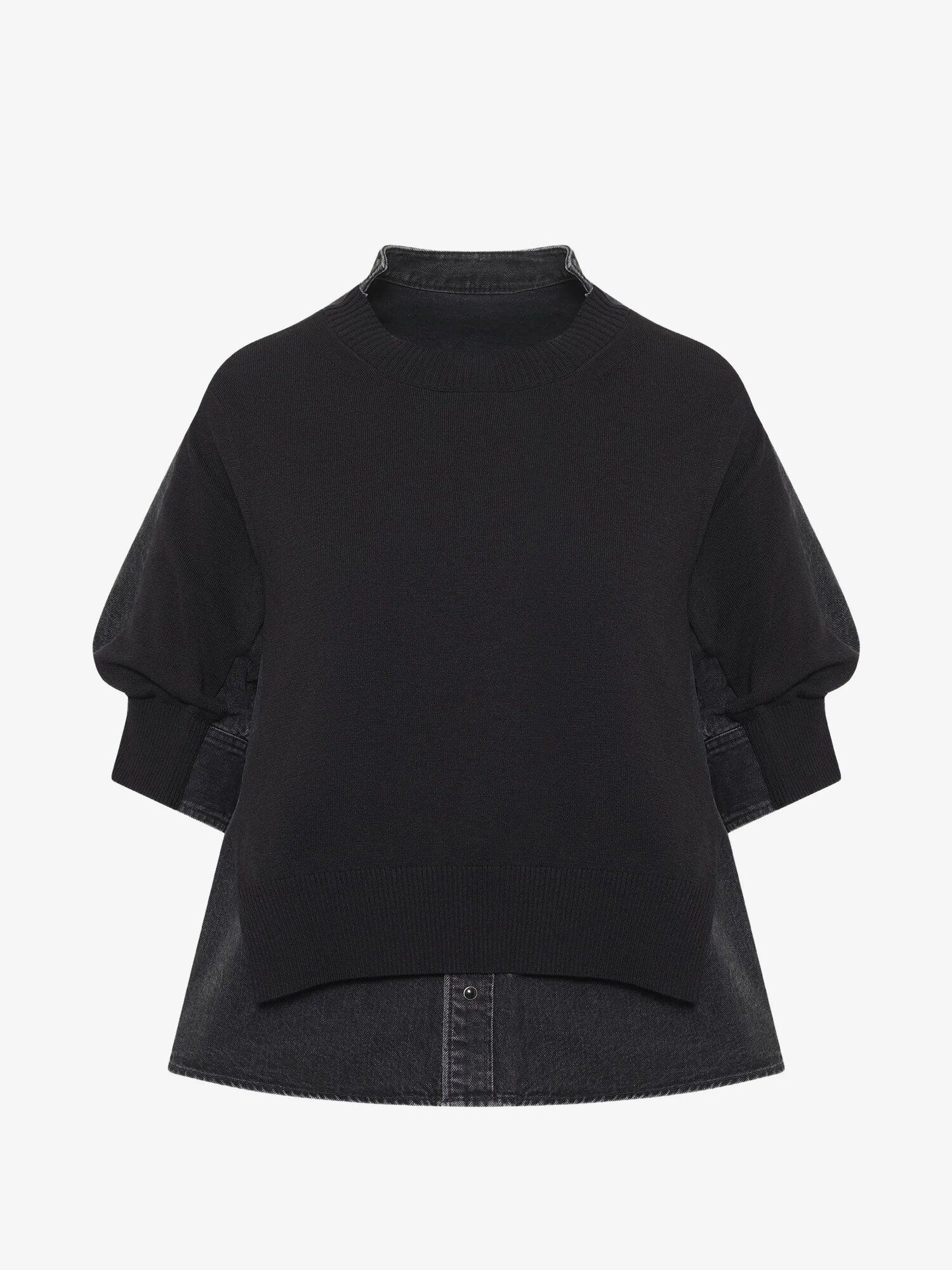 Свитер Denim-panelled sweater