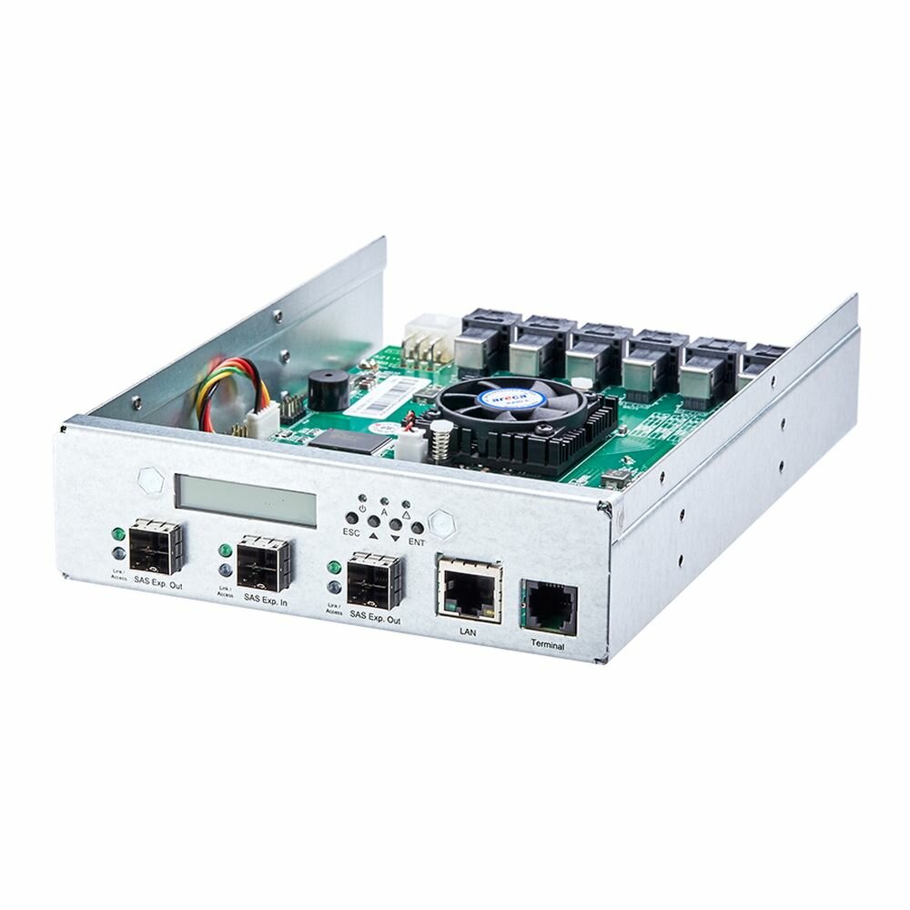 Контроллер ARECA ARC-8028-24, сетевой, 6xSFF8643, 3xSFF8644, серебристый