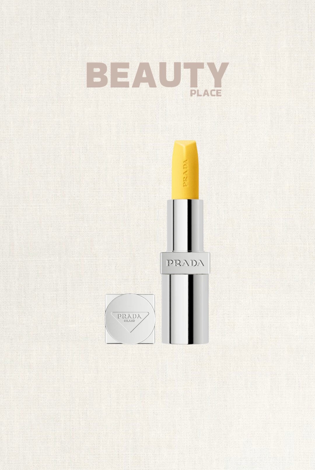 Бальзам для губ, PRADA, "Hydrating Lip Balm with Jojoba Oil", оттенок Banana Yellow, 3,8 г
