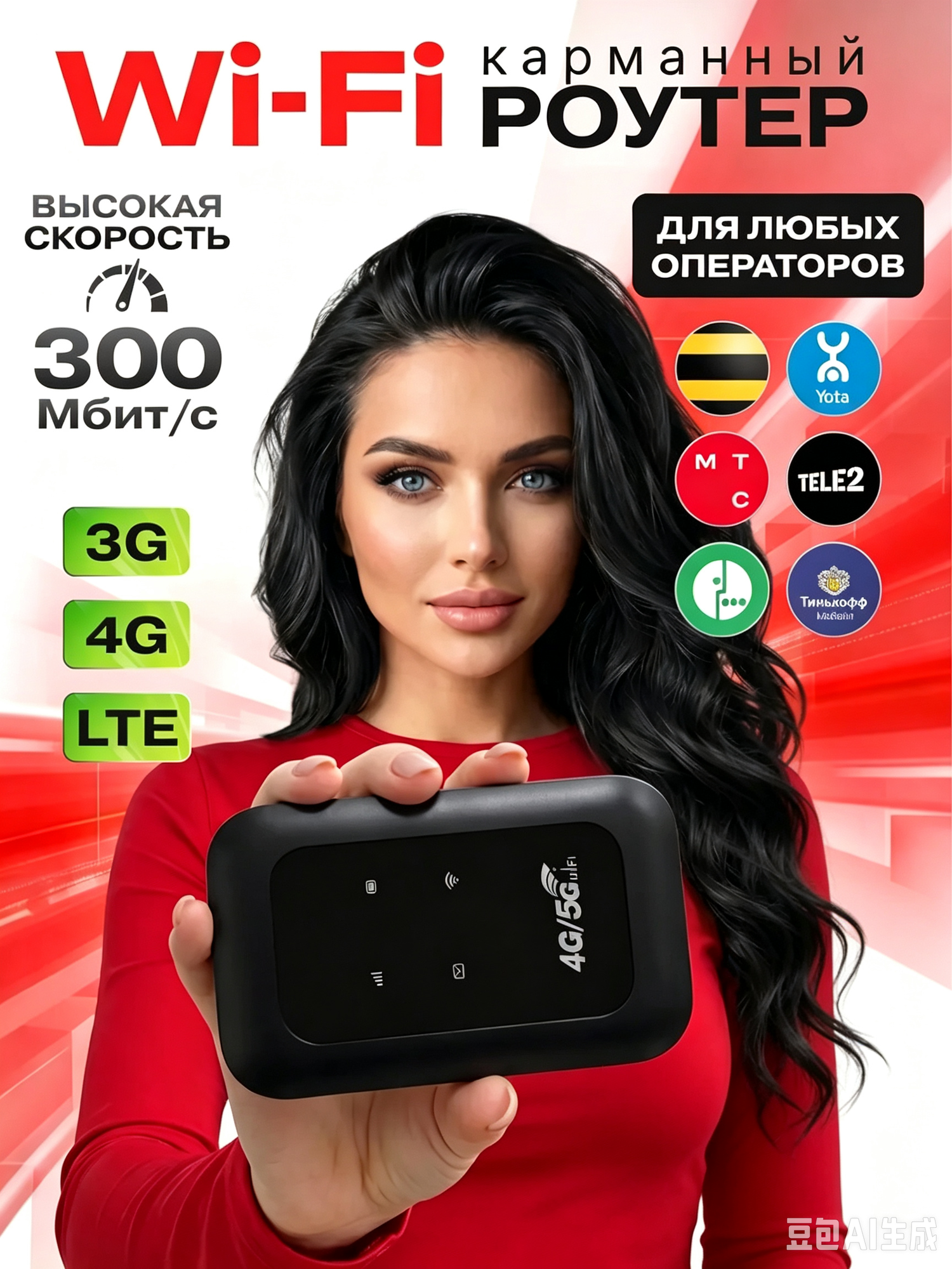 Карманный переносной роутер 4G/5G, любые операторы, скорость до 150 МБ/с.