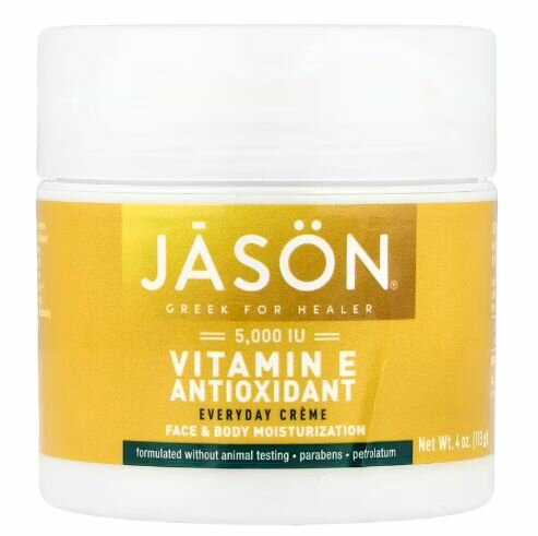 Jason Natural, Daily Vitamin E Antioxidant Cream, 4 oz (113 g)4 унции (113 г)
