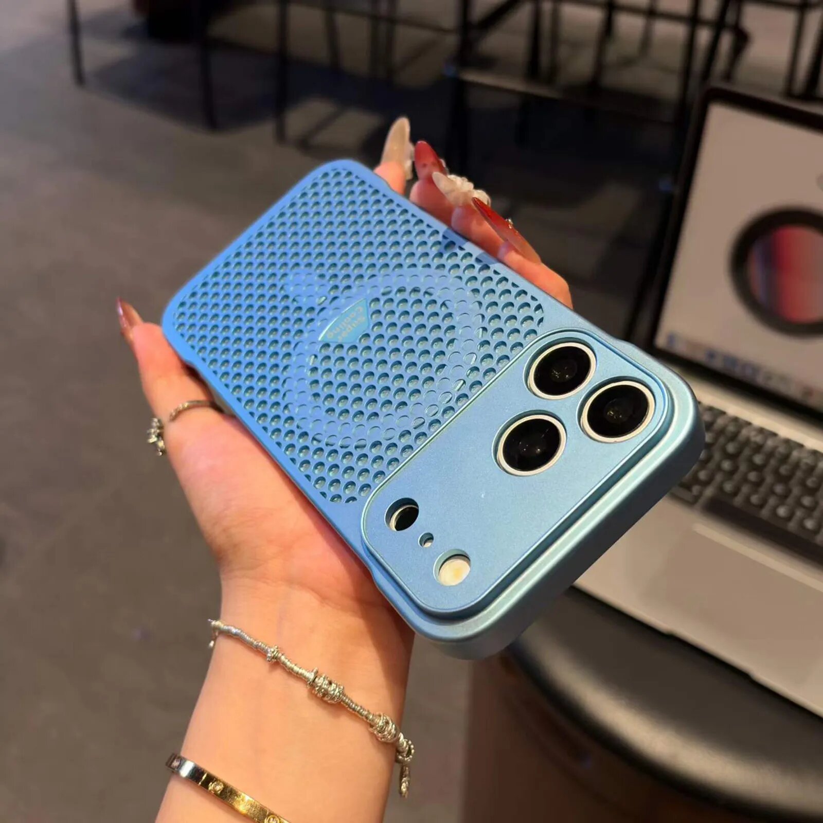 Тонкий Безрамочный Чехол С Поддержкой MagSafe Для iPhone 17/16/15/14/13 iPhone 15 Pro, Синий, Blue