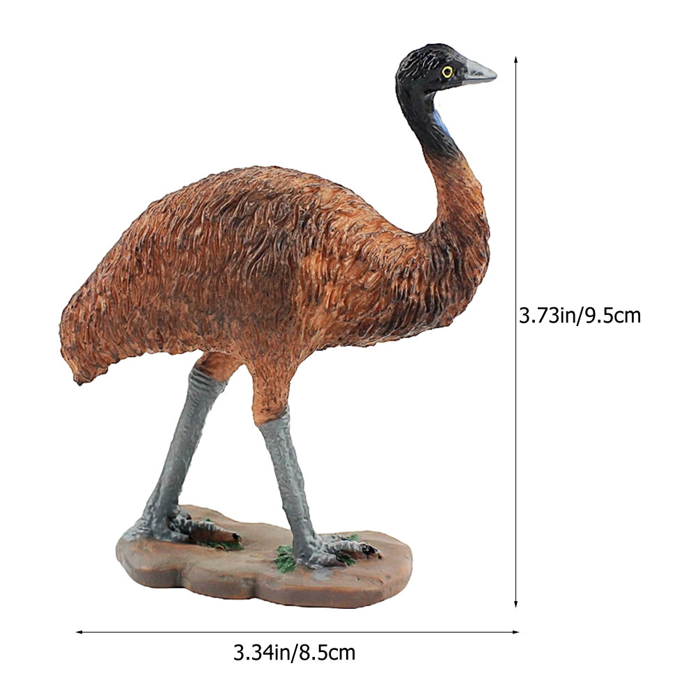Игрушечная Статуэтка Струса Коричневый Цвет Размер 9.5X8.5Cm
