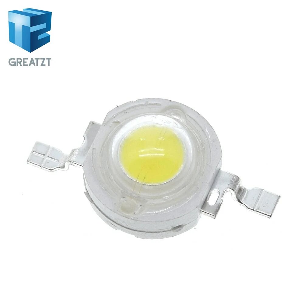Светодиодные лампы GREATZT, 10 шт, 1 Вт, 100-120 лм, IC SMD, дневной белый/теплый белый свет, мощные светодиодные лампы 1 Вт