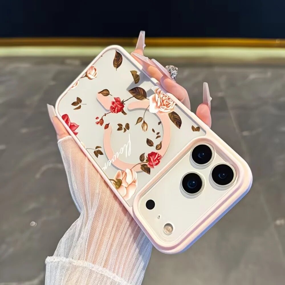 Магнитный Чехол Для Телефона С Поддержкой MagSafe Для iPhone iPhone XS, Pink-LYH102