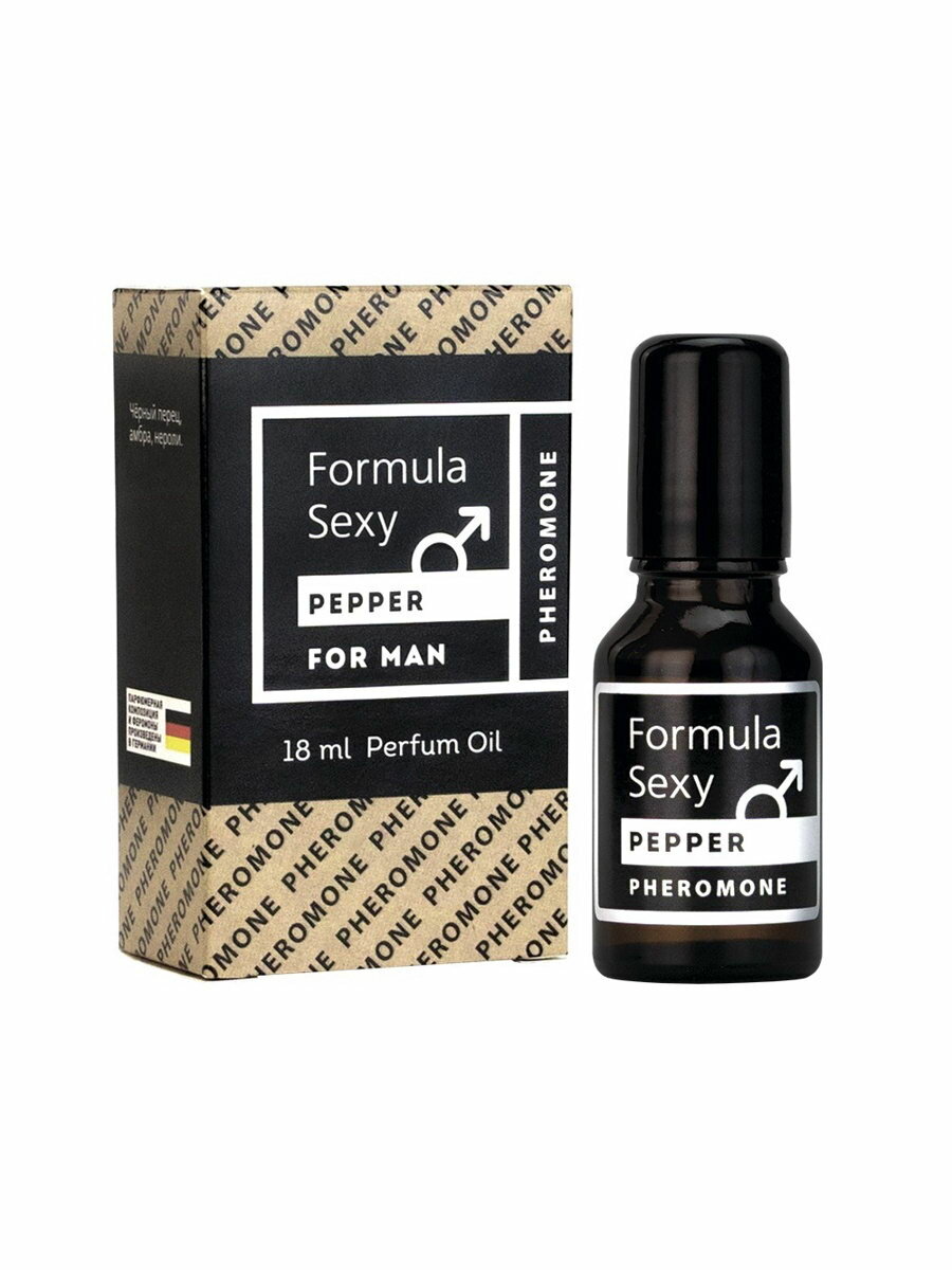 Парфюмерное масло с феромонами для мужчин Formula Sexy "Pepper" 18 мл