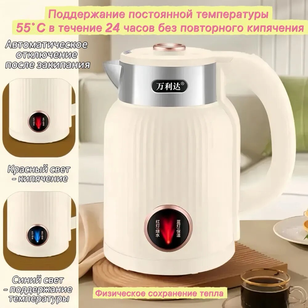 Электрочайник с терморегуляторомСовременный электрочайник с точным терморегулятором