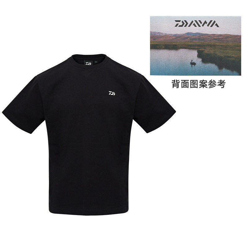 Мужская рыболовная футболка Daiwa DE-5226CS быстросохнущая лодка черный XL