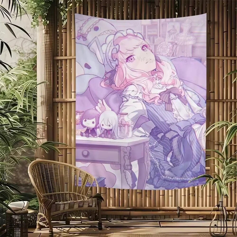 Японский гобелен Akiyama Mizuki 100% полиэстер 90X150CM, 03-3d-Tapestry4