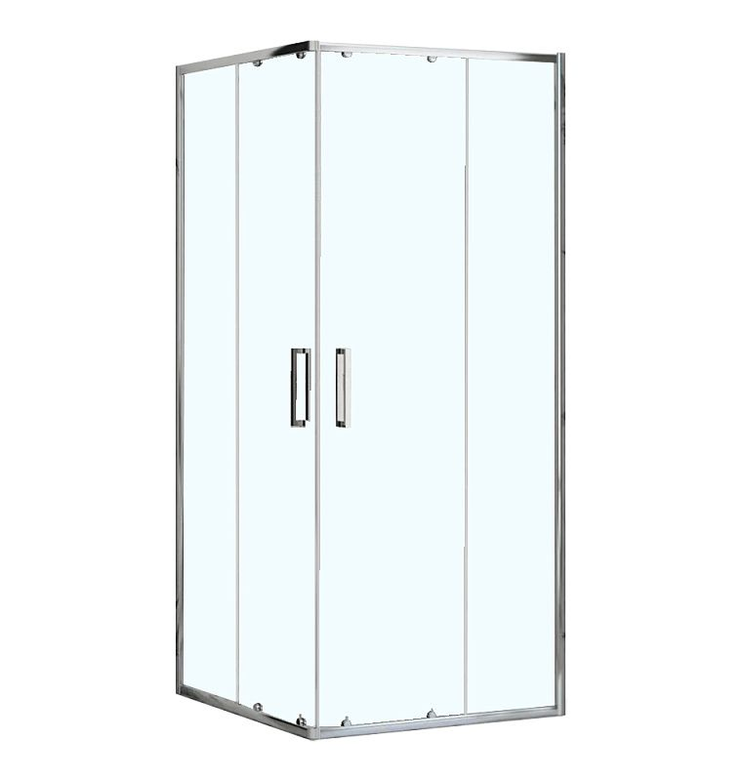 Душевое ограждение без поддона серебро Loranto Neo 90х90х190 CS-21809-90