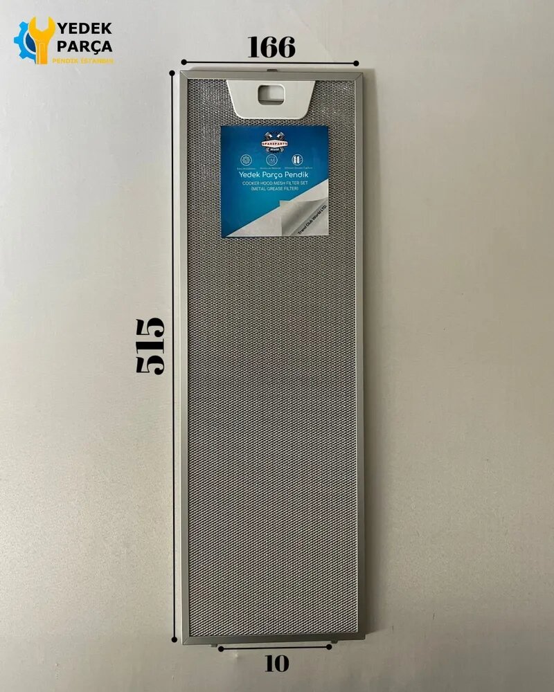 Beko: P40B 166X515 Мм Масляный Фильтр Для Вытяжки Модель: 00660223 - 50271563004 - 9197059811 16,6X51,5 См